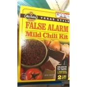 Wick Flower's False Alarm Chili Kit, Mild: Calories, Nutrition Analysis ...