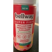 Bellway Prebiotic Fiber Supplement, Psyllium Husk, Raspberry, Lemonade ...