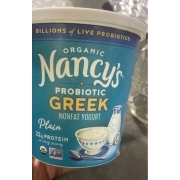 Nancy's Greek Yogurt, Probiotic, Plain: Calories, Nutrition Analysis ...