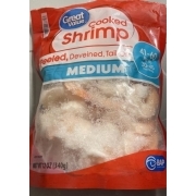 Great Value Shrimp, Cooked, Medium: Calories, Nutrition Analysis & More ...