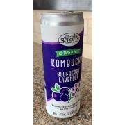Sprouts Farmers Market Kombucha, Blueberry, Lavender: Calories ...