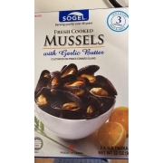 Sogel Fresh Cooked Mussels With Garlic Butter: Calories, Nutrition ...