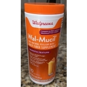 Wal-Mucil Fiber Supplement, 100% Natural Psyllium Husk: Calories ...