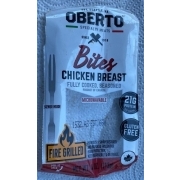 Oberto Chicken Breast Bites, Seasoned, Fully Cooked, Microwavable ...