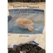 ShopRite Cauliflower, Riced, Steam In Bag, Grade A: Calories, Nutrition ...