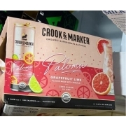 Crook & Marker Supergrain Alchohol, Grapefruit Lime Flavor Made With ...