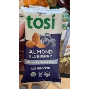 Tosi Snack Bar, Crunchy, Almond, Blueberry, Organic: Calories ...