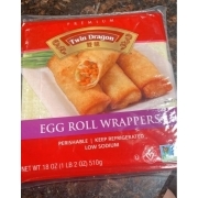Twin Dragon Egg Roll Wrappers: Calories, Nutrition Analysis & More ...