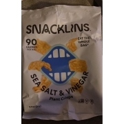 Snacklins Plant Crisps, Sea Salt & Vinegar: Calories, Nutrition ...
