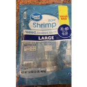 Great Value Raw Shrimp, Large: Calories, Nutrition Analysis & More ...