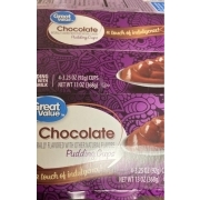 Great Value Pudding Cups, Made With Skim Milk, Chocolate: Calories ...