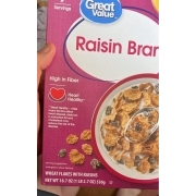 Great Value Cereal, Raisin Bran: Calories, Nutrition Analysis & More ...