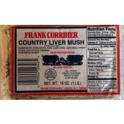 Frank Corriher Country Liver Mush: Calories, Nutrition Analysis & More ...