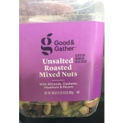 Good & Gather Mixed Nuts, Unsalted, Roasted: Calories, Nutrition ...