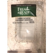 Fresh & Ready Foods Croissant Sandwich, Turkey & Cheese: Calories ...