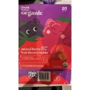 Good & Gather Organic Snacks, Fruit-Flavored, Mixed Berry: Calories ...