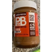 PB fit Spread, Peanut Butter, 100% Plant Based: Calories, Nutrition ...
