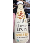 Three Trees Almondmilk, Vanilla Bean, Unsweetened, Organic: Calories ...