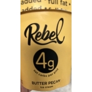 Rebel Ice Cream, Butter Pecan: Calories, Nutrition Analysis & More ...