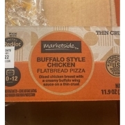 Marketside Flatbread Pizza, Buffalo Style Chicken: Calories, Nutrition ...