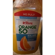 Tops Orang Juice, No Pulp: Calories, Nutrition Analysis & More | Fooducate