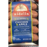 Chef Bruce Aidells Chicken & Apple Smoked Chicken Sausage: Calories ...