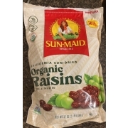 Sun-Maid Raisins, Organic: Calories, Nutrition Analysis & More | Fooducate