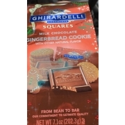 Ghirardelli Gingerbread Cookies, Chocolate Squares, Milk Chocolate ...
