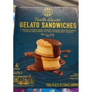 Sundae Shoppe Gelato Sandwiches, Vanilla Biscotti: Calories, Nutrition ...