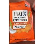 Hal's Kettle Chips, Buffalo Ranch: Calories, Nutrition Analysis & More ...