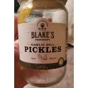 Blake's Provisions Pickles, Garlic, Dill: Calories, Nutrition Analysis ...