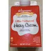 Wegmans Heavy Cream: Calories, Nutrition Analysis & More | Fooducate