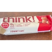 Think! High Protein Bar, Chunky Peanut Butter: Calories, Nutrition ...