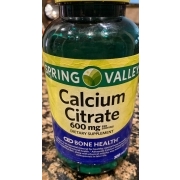 Spring Valley Calcium Citrate Supplement: Calories, Nutrition Analysis ...