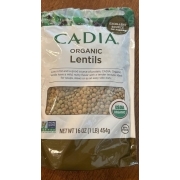 Cadia Lentils, Organic: Calories, Nutrition Analysis & More | Fooducate