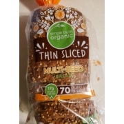 Simple Truth Organic Multi Seed Bread, Thin Sliced: Calories, Nutrition ...