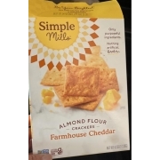Simple Mills Crackers, Almond Flour, Farmhouse Cheddar: Calories ...