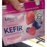 Lifeway Kefir, Probiotic, Mixed Berry: Calories, Nutrition Analysis ...