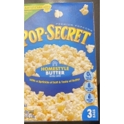 Pop Secret Popcorn, Homestyle Butter: Calories, Nutrition Analysis ...