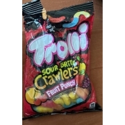 Trolli Gummy Worms, Crawlers, Sour Bite, Fruit Punch: Calories ...