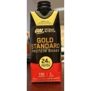 Optimum Nutrition Protein Shake, Gold Standard, Vanilla: Calories ...
