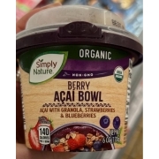 Simply Nature Acai Bowl, Berry: Calories, Nutrition Analysis & More ...