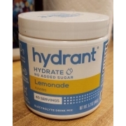Hydrant Electrolyte Drink Mix, Lemonade: Calories, Nutrition Analysis ...