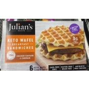 Julian S Keto Waffle Breakfast Sandwich