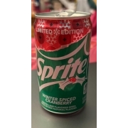 Sprite Soda, Winter Spiced Cranberry: Calories, Nutrition Analysis ...