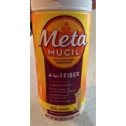 Meta Mucil Psyllium Fiber Supplement: Calories, Nutrition Analysis ...