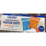 Quest Protein Chips, Tortilla Style, Variety Pack, Nacho Cheese & Ranch ...