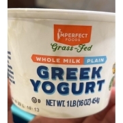 Imperfect Foods Yogurt, Greek, Whole Milk, Plain: Calories, Nutrition ...