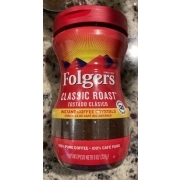 Folgers Coffee, Instant, Classic Roast: Calories, Nutrition Analysis ...