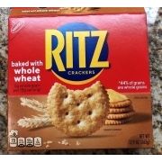 Ritz Crackers, Baked, Whole Wheat: Calories, Nutrition Analysis & More ...
